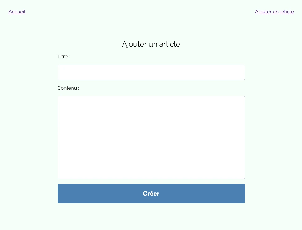 Créer un blog avec Django