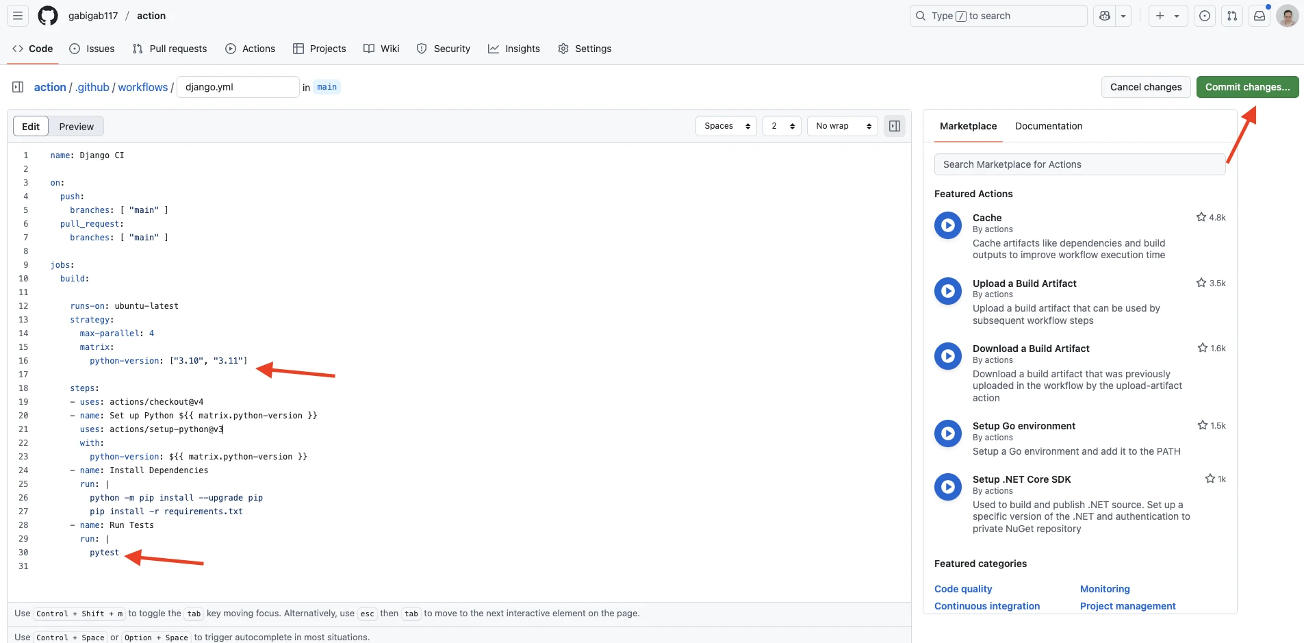 Comment utiliser les Github Actions