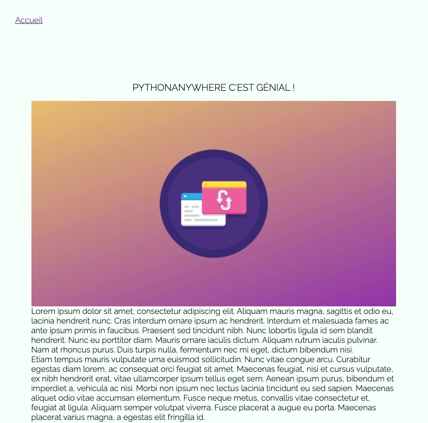 Déployer une application Django sur PythonAnywhere
